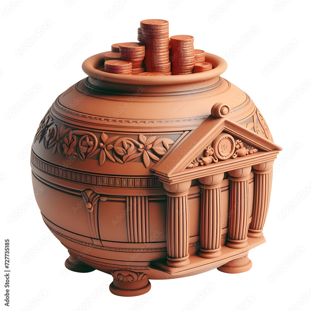Terracotta money bank png terracotta saving bank png brown clay bank ...