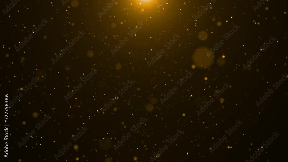 Particles moving all around background like stars in the space.Flying ...