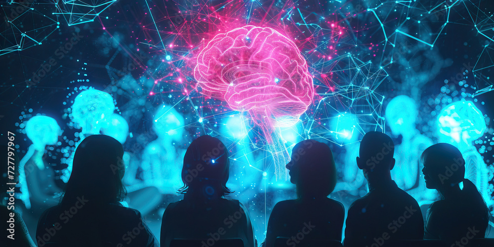 Brainstorming Session: A Conceptual Image of a Group Engaged in ...