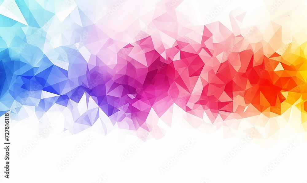 The pentagonal geometric background image uses primary colors in ...