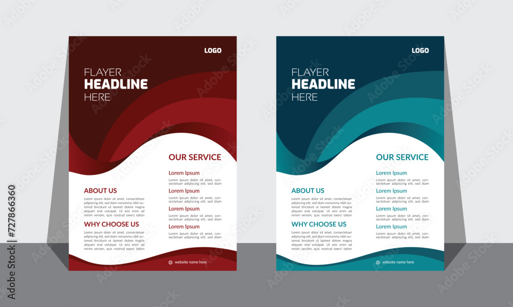 Simple & clean flayer design template for business vactor file ...