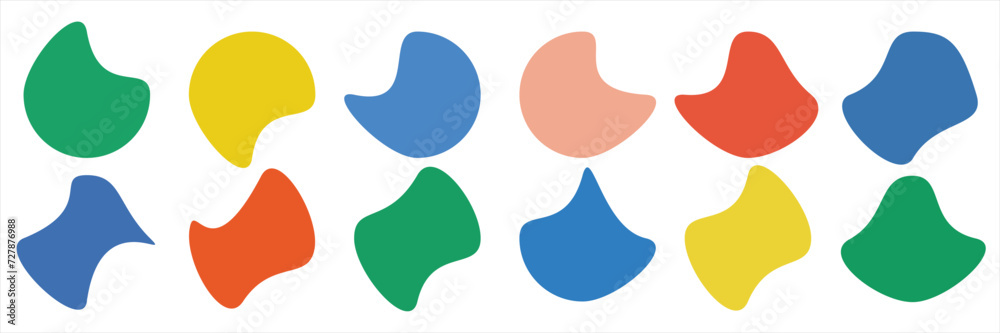 Organic blob shape with irregular form abstract vector illustration ...