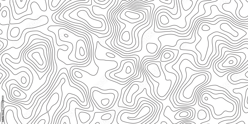 Abstract design with Seamless pattern with lines Topographic map ...