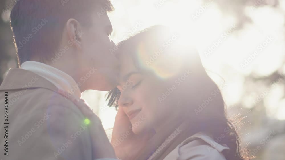 In the embrace of nature, the couple finds peace and happiness. Their ...