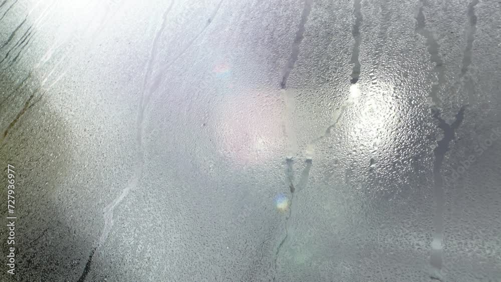 a condensation dew glass car water wet windshield window rain rainy ...