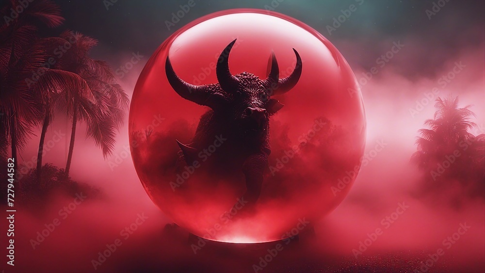 dragon devil in the night highly intricately photograph of Red devil ...