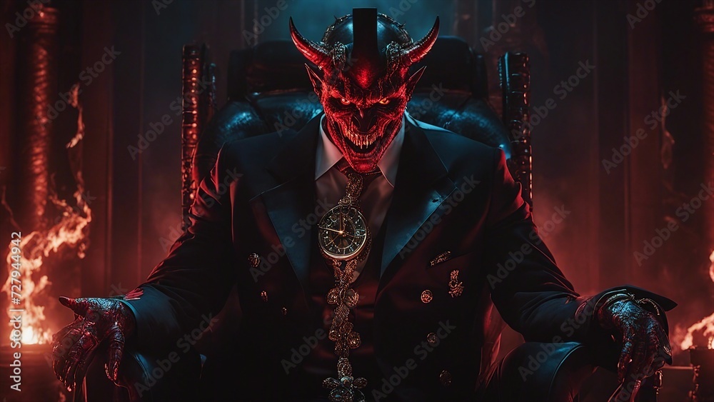 A dragon demon devil who has become the ruler of a dystopian world ...