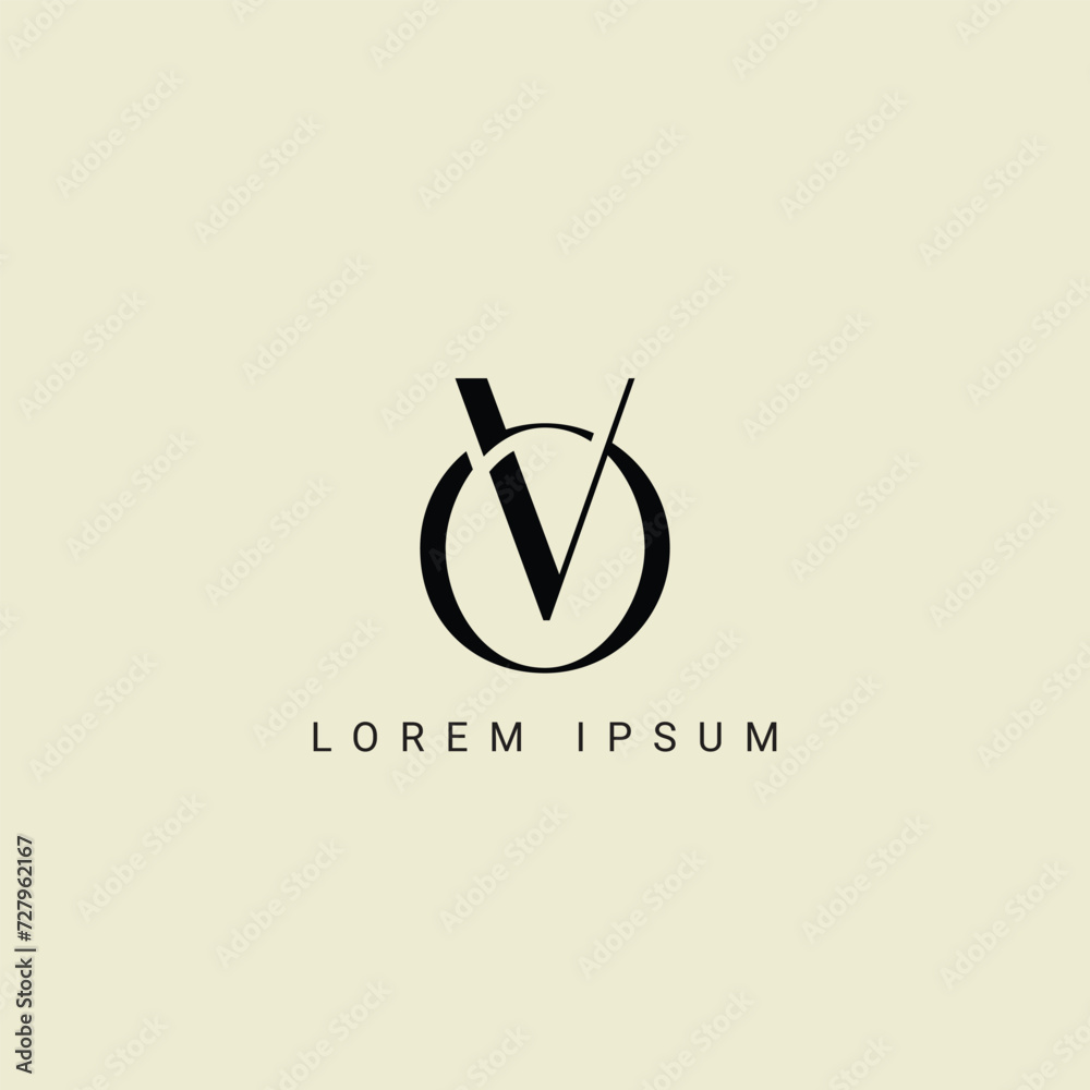 VO logo. V O design. White VO letter. VO, V O letter logo design ...