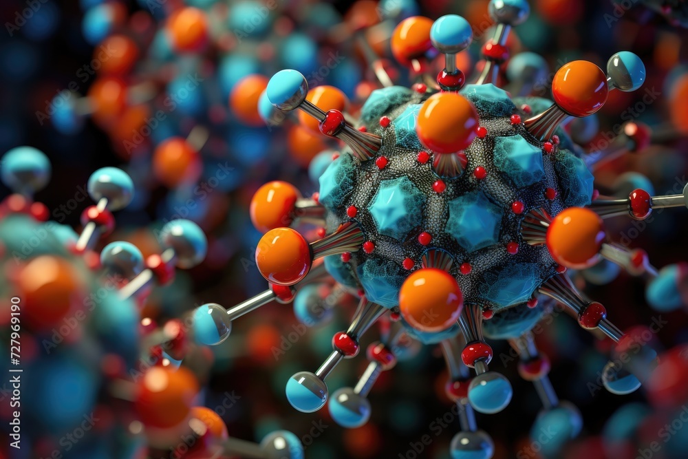 A detailed and up-close shot showcasing the colors and textures of an ...