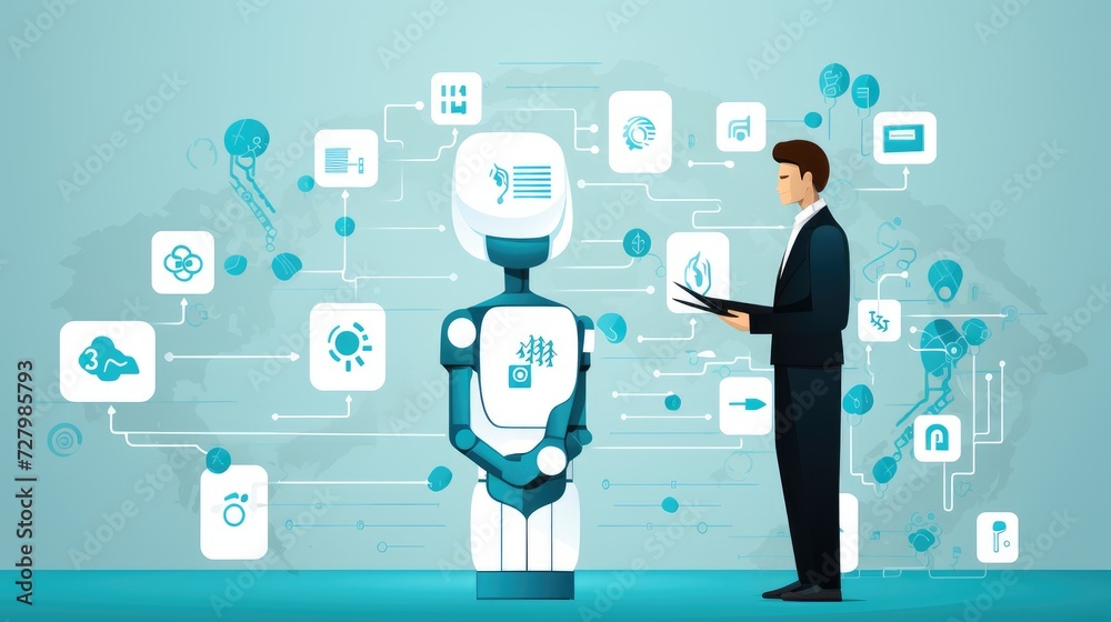 IoT Chatbot in healthcare, doctor using a chatbot Intelligence (AI ...