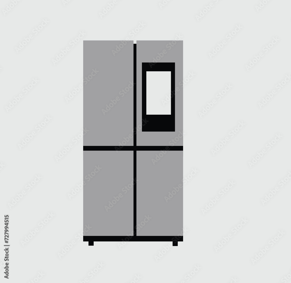 Realistic kitchen refrigerators . isolated fridge machine, freezer ...