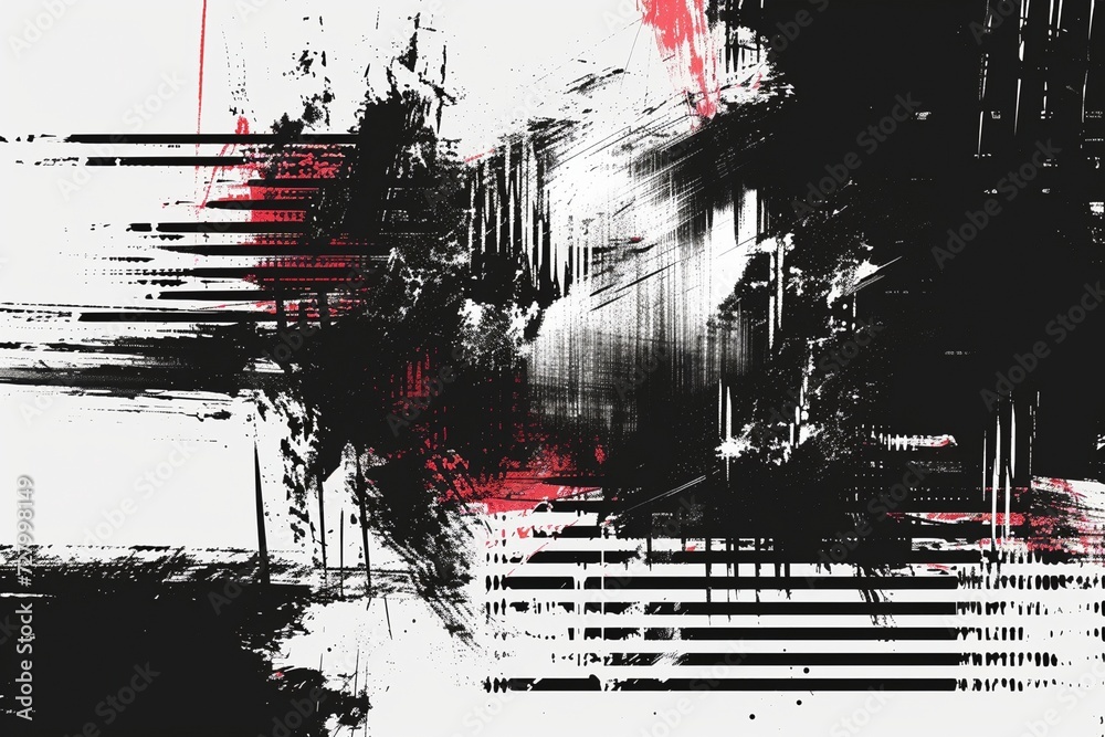 Dynamic Glitch Texture Canvas: Immerse in a canvas of distorted shapes ...
