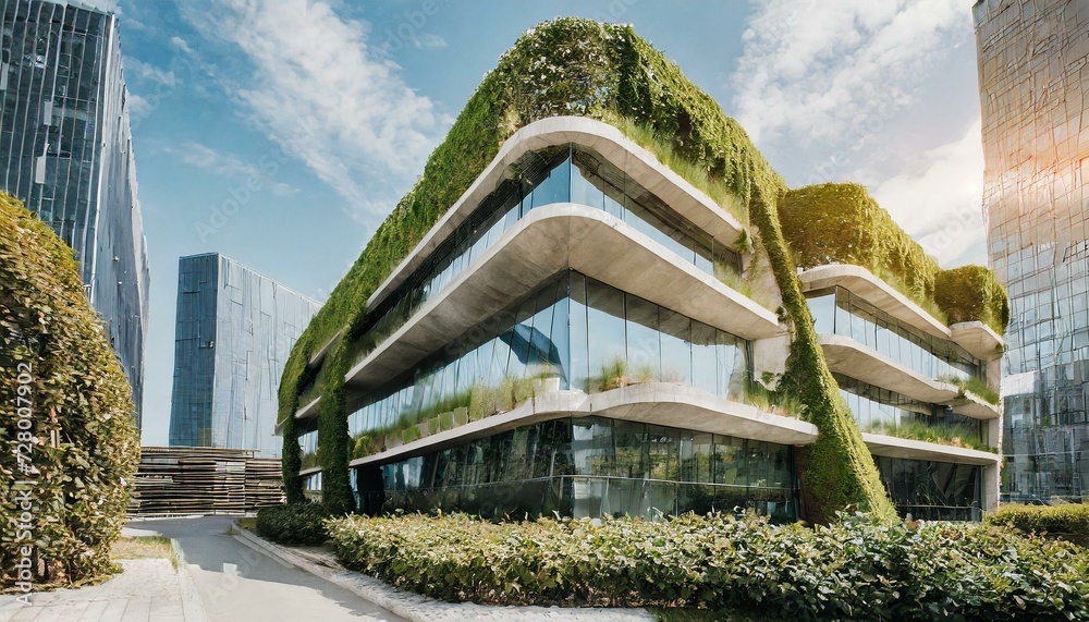 Concept image of what plant based architecture could look like with ...