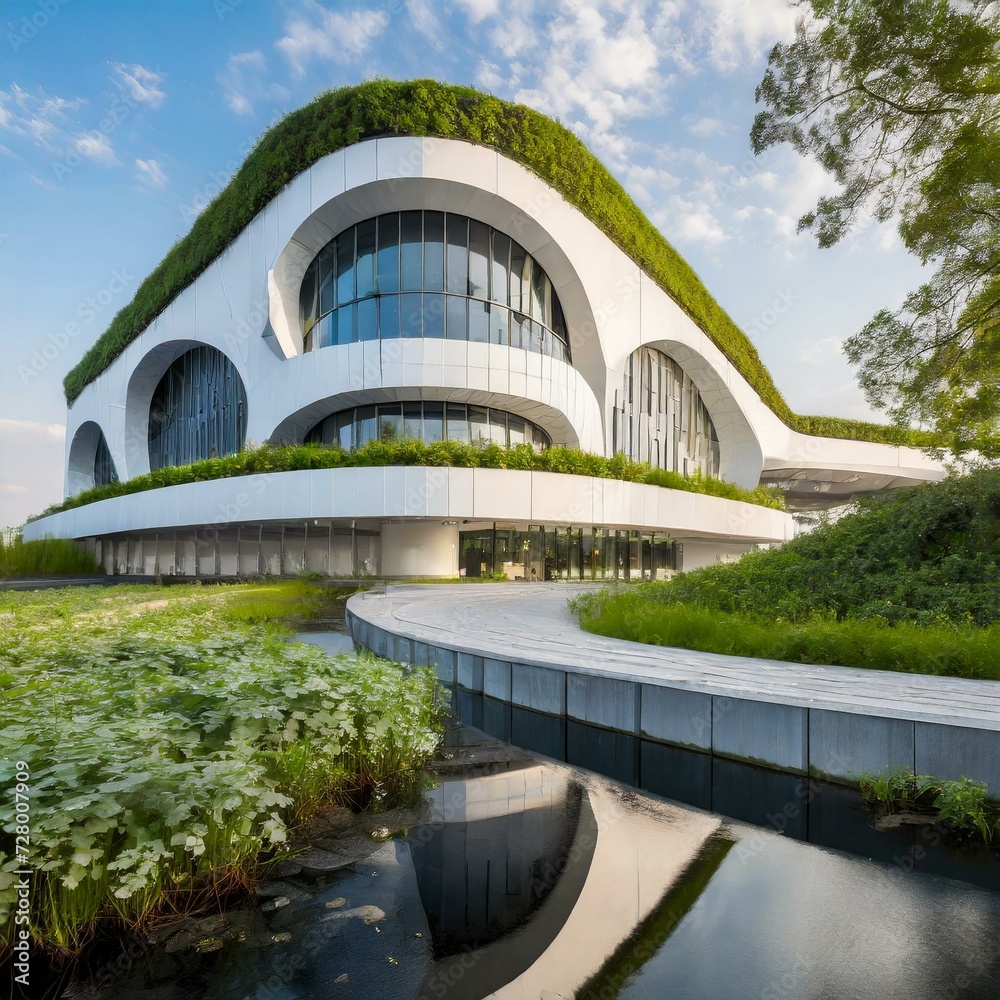 Concept image of what plant based architecture could look like with ...