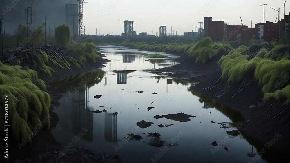 In a stunning photograph, a devastating environmental disaster unfolds ...