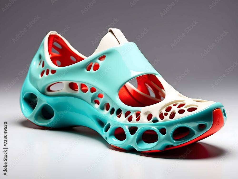3D Printed Shoe customizable sneakers made of thermoplastic elastomer ...