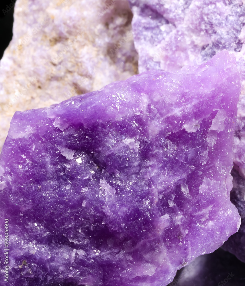 purple lepidolite from which lithium is obtained used in medicine and ...