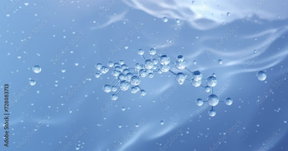 Formoterol rotating molecular structure, 3d model of molecule ...