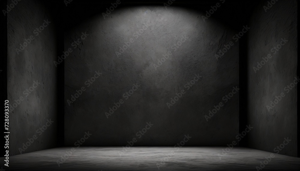 ภาพประกอบสต็อก empty black background and spotlight in centre with ...