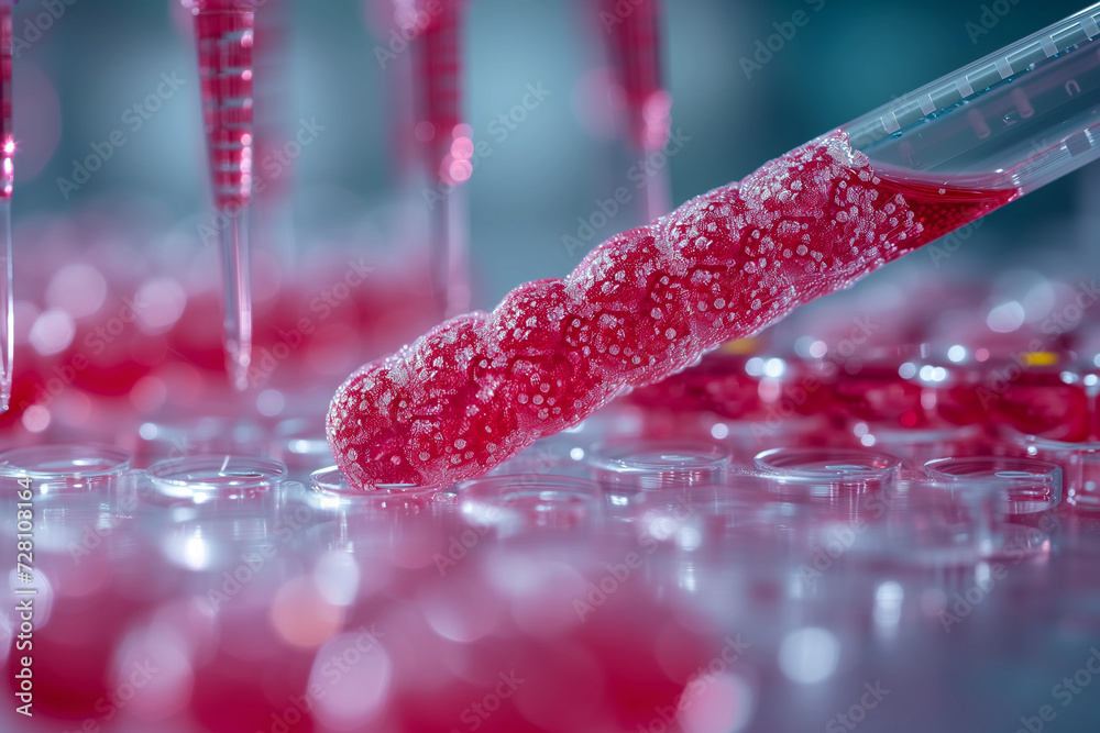 Process of CRISPR gene editing in a medical laboratory. DNA concept ...