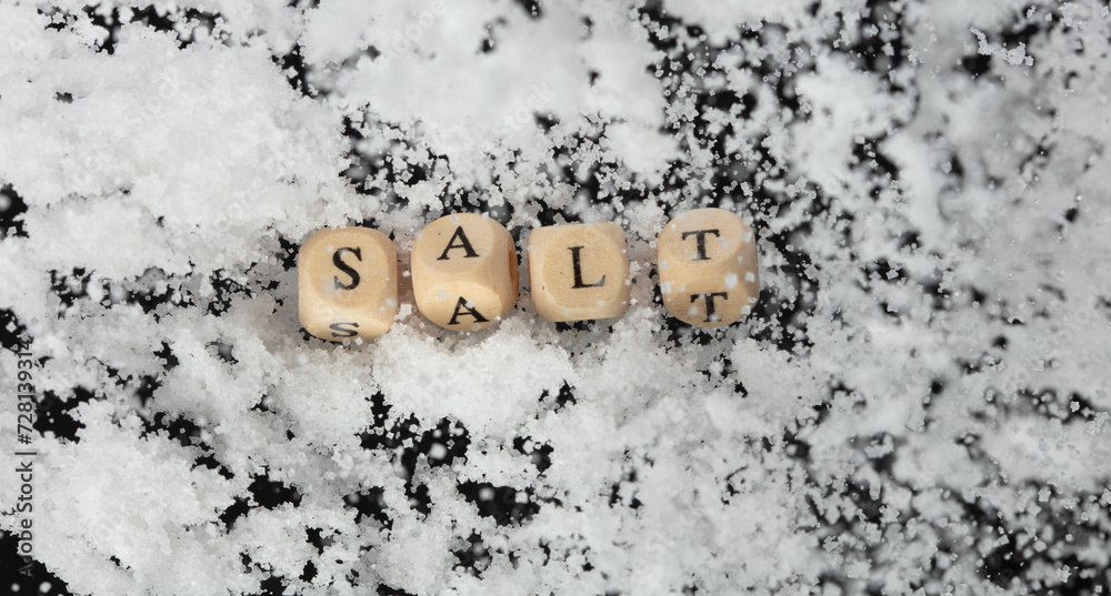 Salt alphabet letter word bead fly with crystal sodium. Less Salty ...