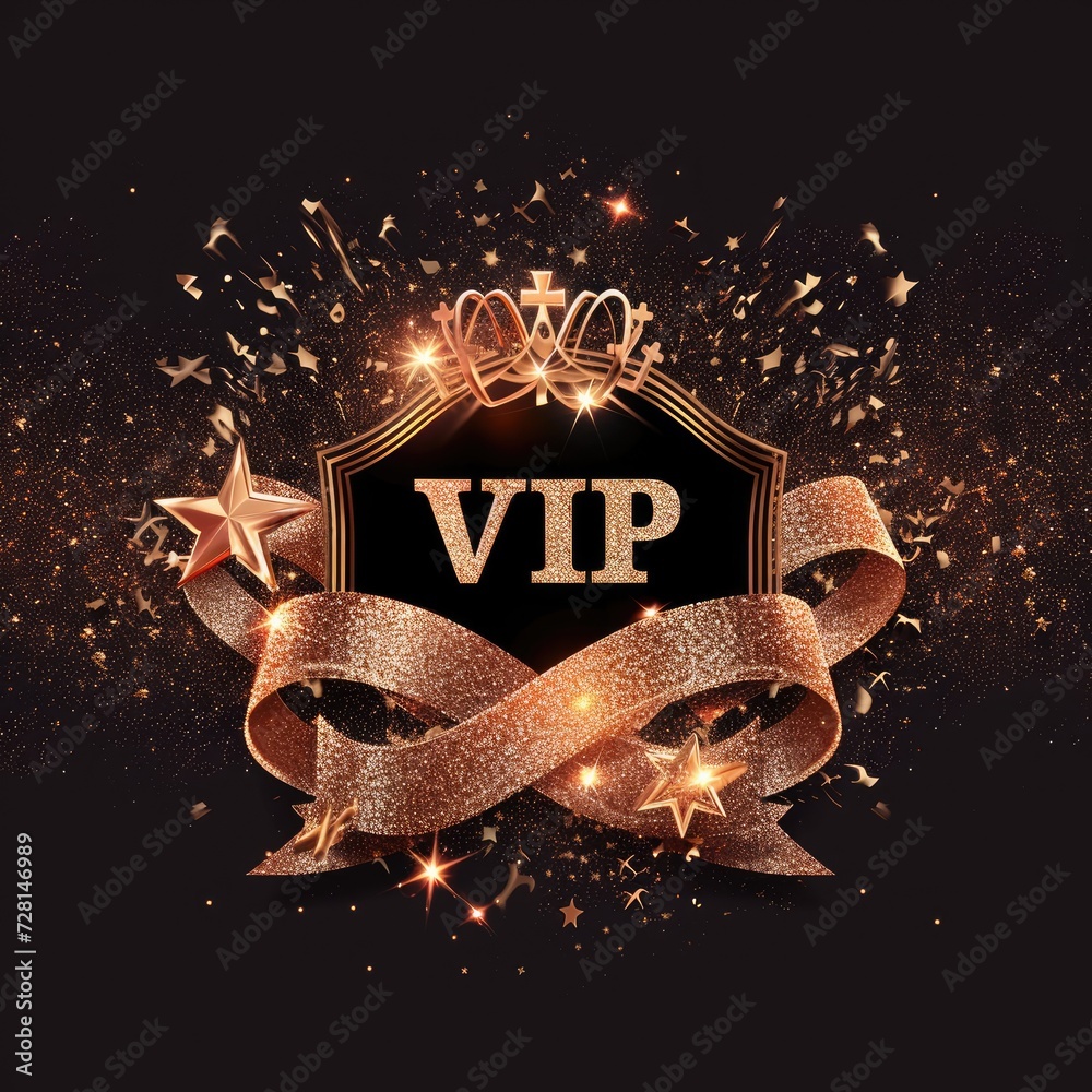 Vip v.i.p. sign logo text: a sophisticated blend on busines card ...