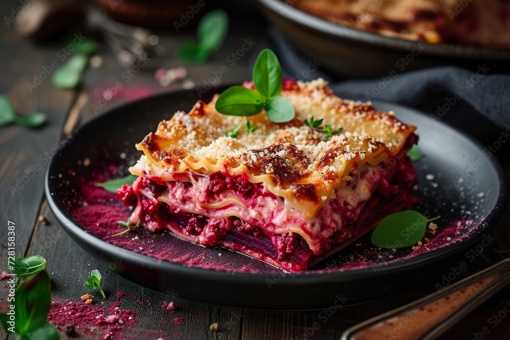 An innovative lasagna emerges made with layers of succulent pasta and ...