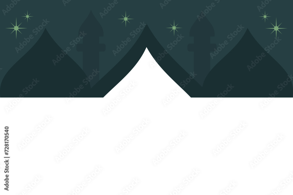 Islamic header design element template, ramadhan design element Stock ...