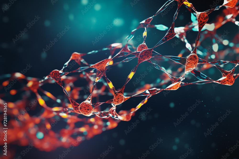 3d model of Science molecule, molecular DNA model structure Stock ...