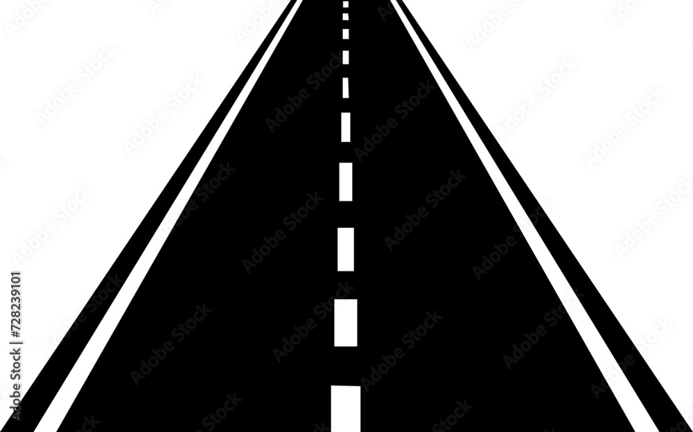 Vector black car road icons. Highway symbol. Road signs, Vector drawn ...