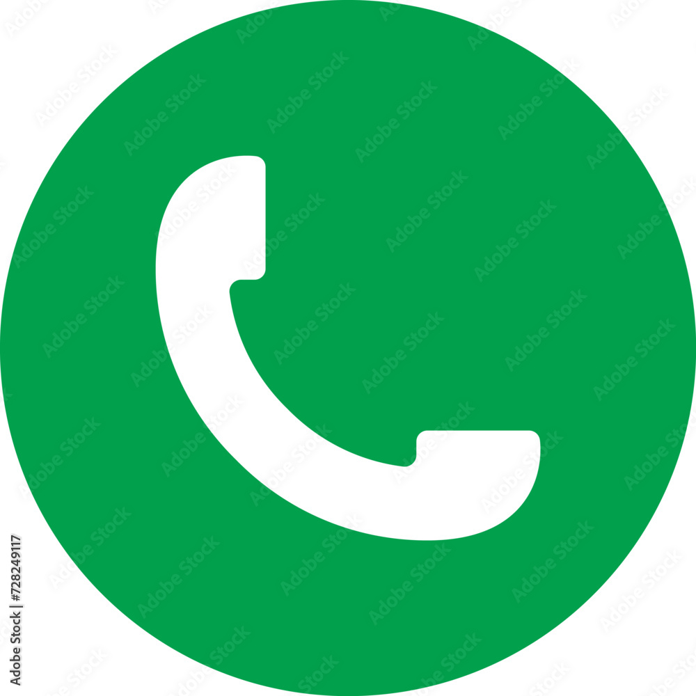 Accept phone symbol sign. Green phone icon. Answer sign vector. Stock ...