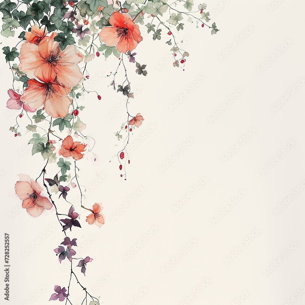 Water Color Pastel Flower and bloom, Wedding decorative perfect ...