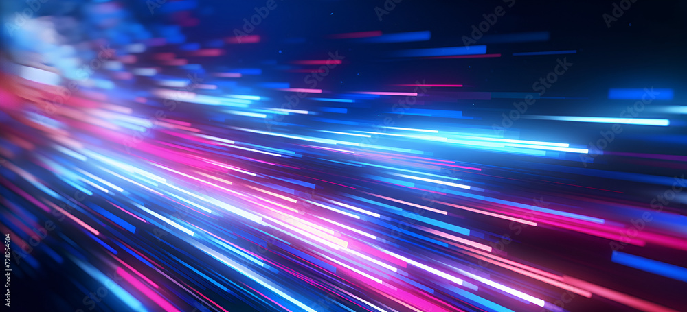 Abstract light fast motion blur background, futuristic technology ...