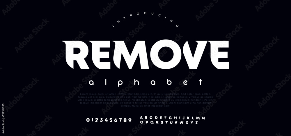 Remove Minimal Abstract sci fi modern alphabet fonts. Science fiction ...