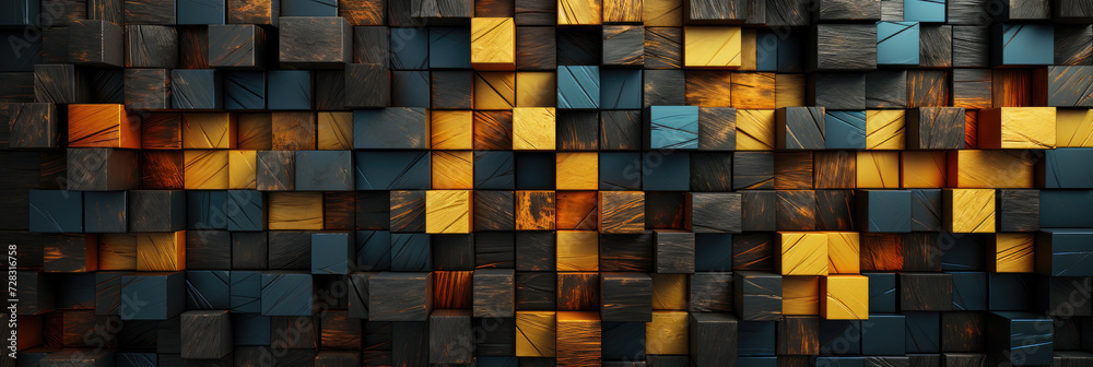 gold abstract background wallpapers, gold wood blocks background ...