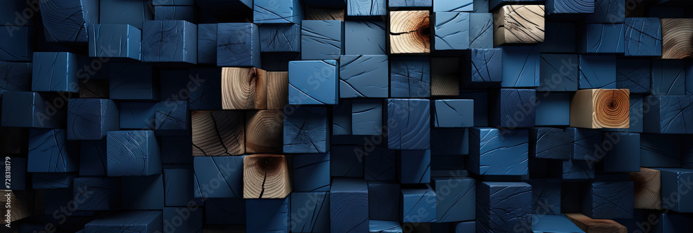 navy blue abstract background wallpapers, blue wood blocks background ...