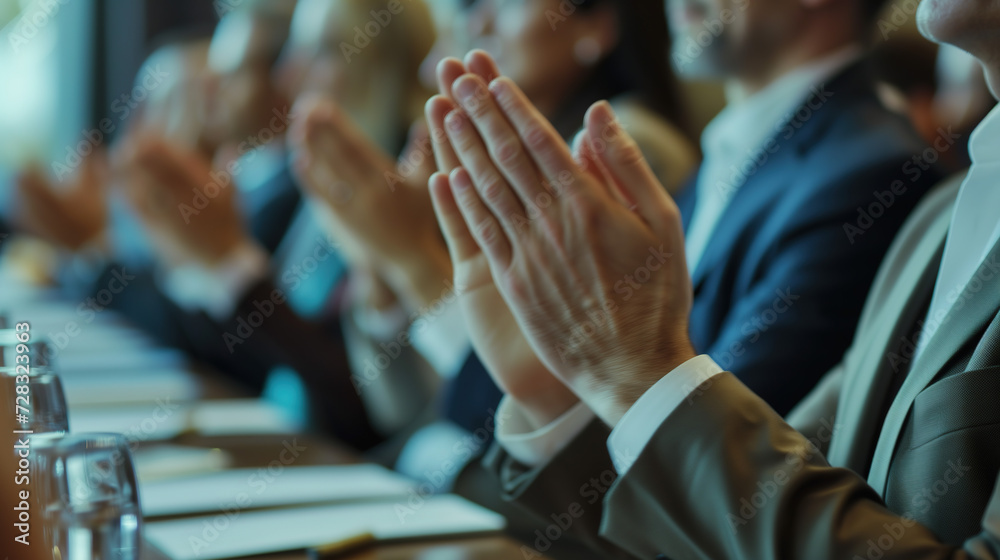 Celebrating Corporate Success: Team Applause, Achieving Cooperation ...