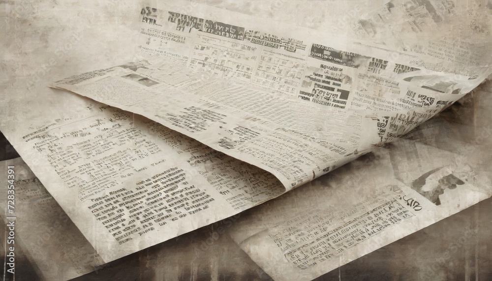 newspaper paper grunge aged newsprint pattern background vintage old ...
