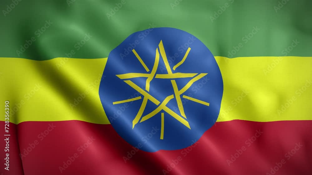 Ethiopia waving flag, Flag of Ethiopia Animation, Ethiopian Flag ...