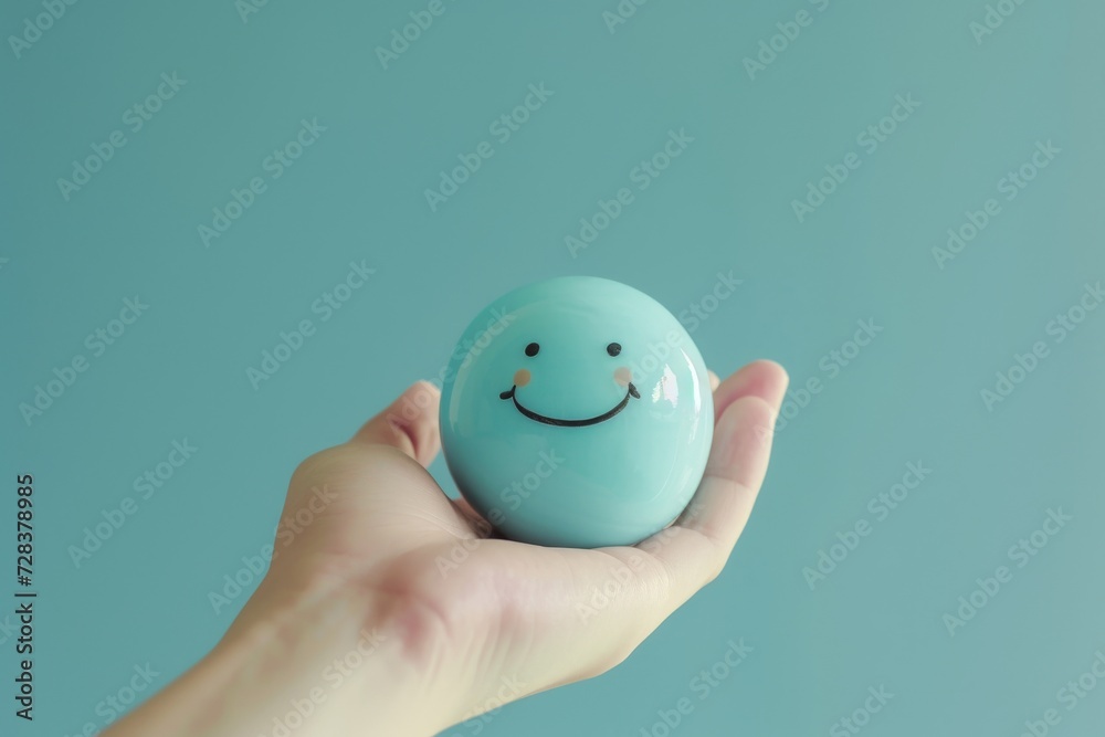 Happy Smiley Emoji accompany Emoticon, colored Symbol post it . Smiling ...