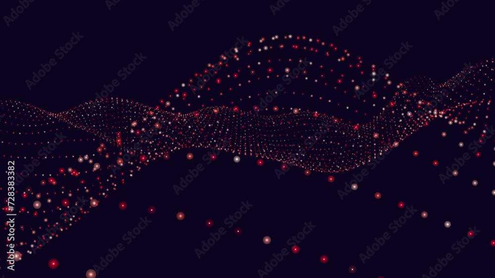 Dynamic and visually striking, this digital artwork features a wave ...