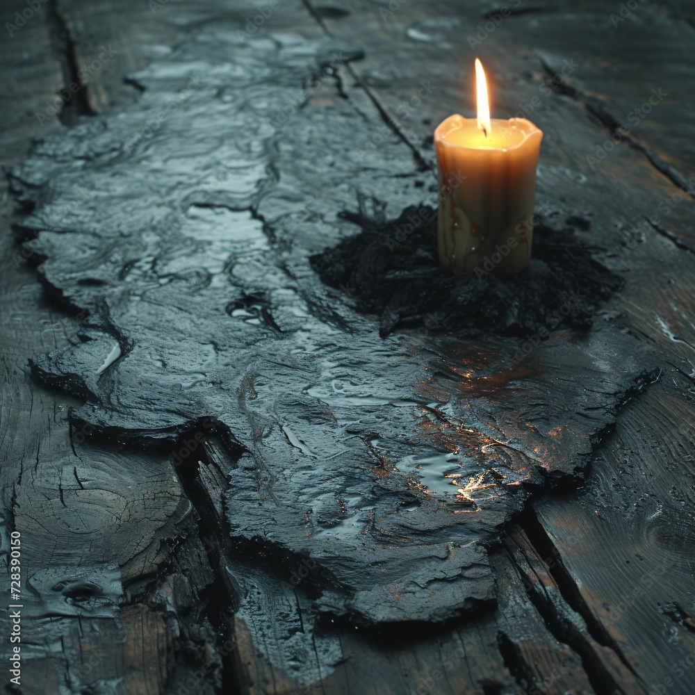 Candlelit Night A Glimpse into the Dark Side of the Month Generative AI ...