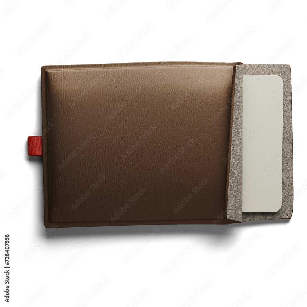 Realistic luxury leather wallet isolated on transparent background.fit ...