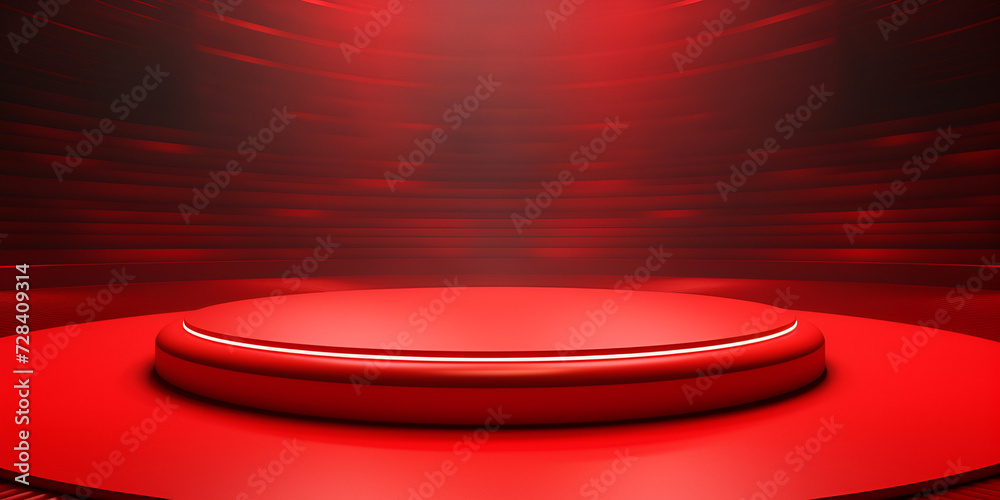 red stage with spotlight.Red Background Stage,Minimalistic Innovation ...