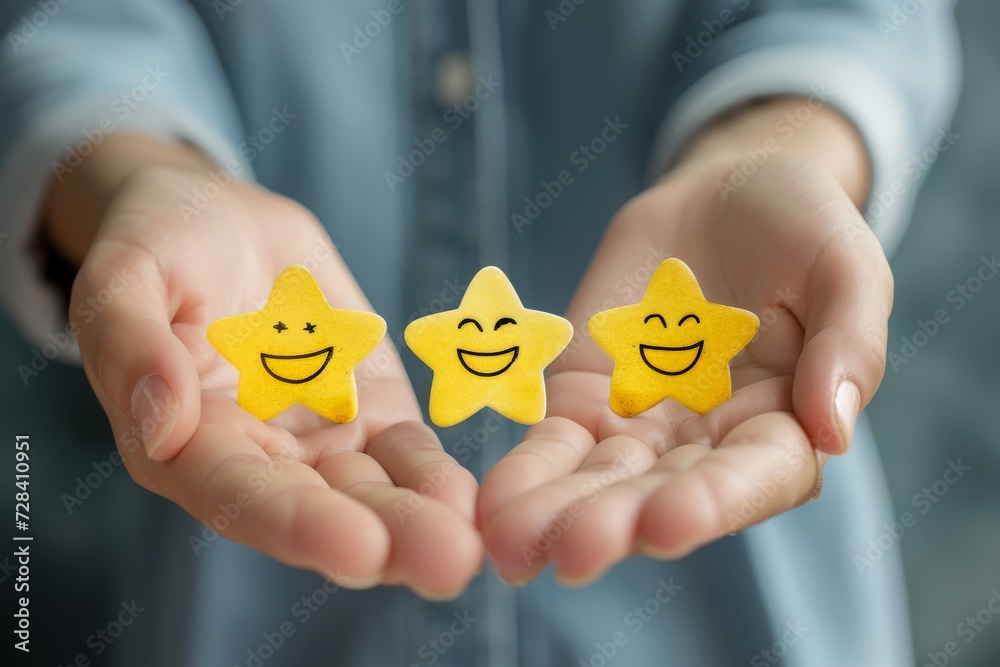 Smiling Emoji help desk Smiley, Vector Design service solutions. Star ...