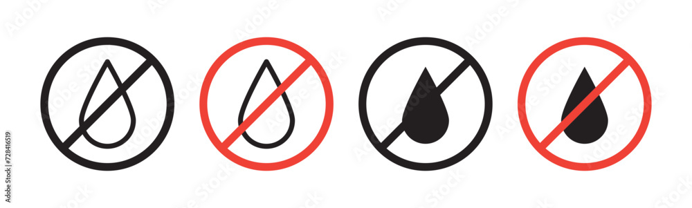 Non-Greasy Ingredient Vector Icon Set. Health-Safe Oil Vector Symbol ...