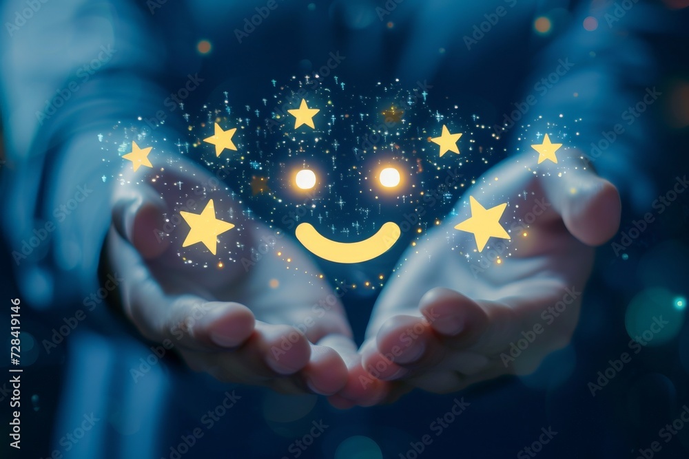 Blessed emoticon verbal expression star ratings. Sociable passionate ...