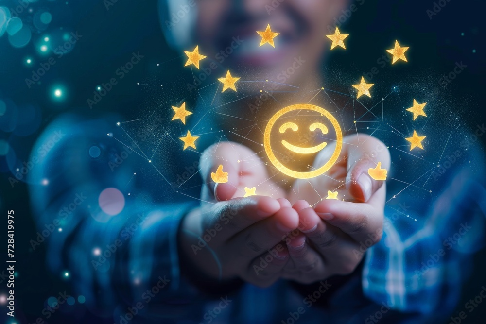 Blessed emoticon verbal expression star ratings. Sociable passionate ...