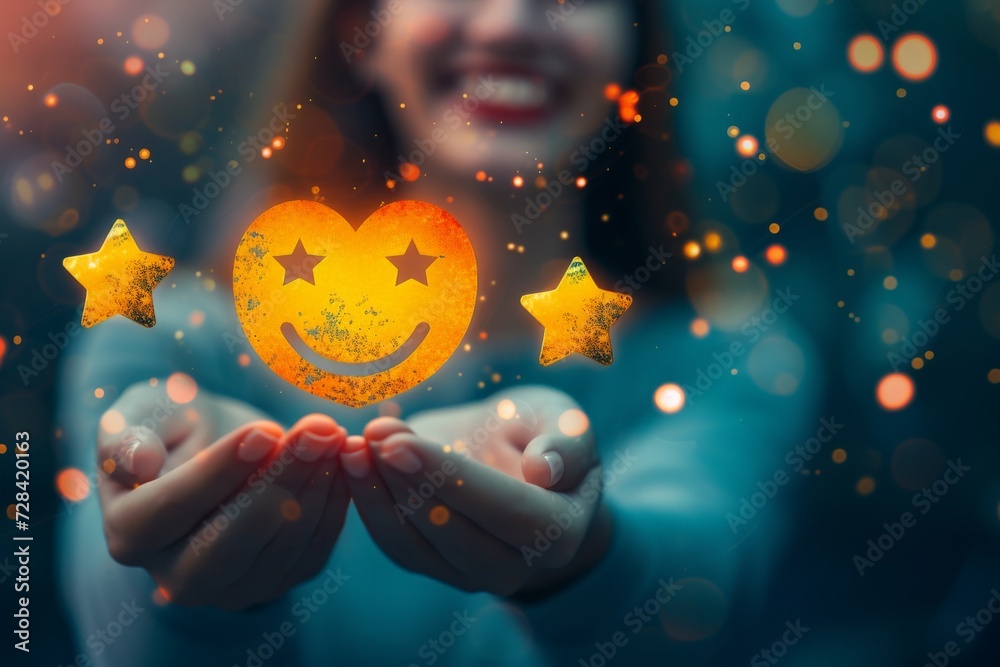 Blessed emoticon verbal expression star ratings. Sociable passionate ...