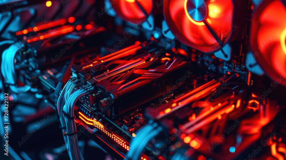 Capture the essence of crypto mining technology through the lens of a ...